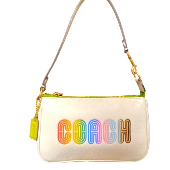 Coach | Bags | Coach Nolita 9 With Rainbow Coach In Chalk White Nwot ...